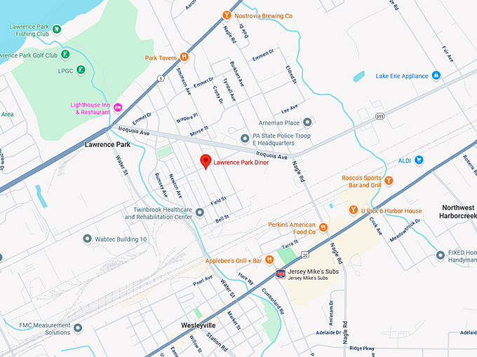 16. lawrence park dinor map