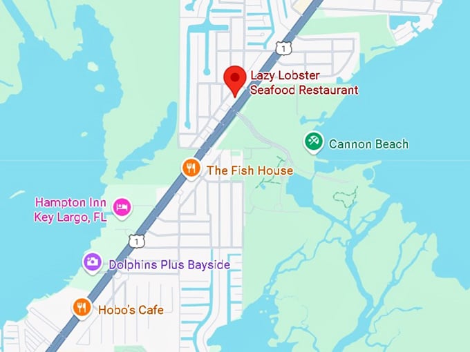 16. lazy lobster seafood restaurant map