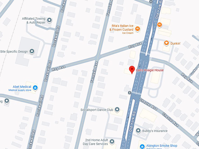 16. lee&rsquo;s hoagie house map