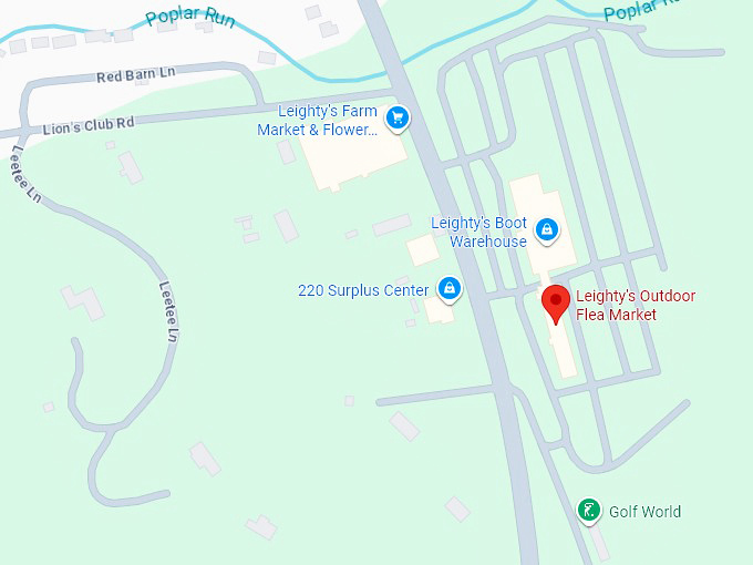 16. leighty's outdoor flea market map