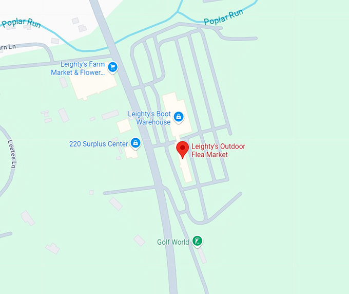 16. leighty's outdoor flea market map