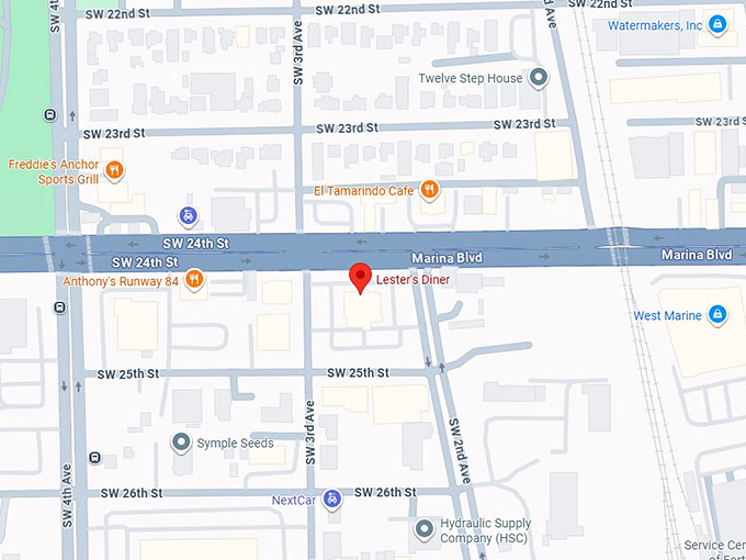 16. lester's diner map