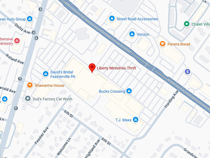 16. liberty ministries thrift map