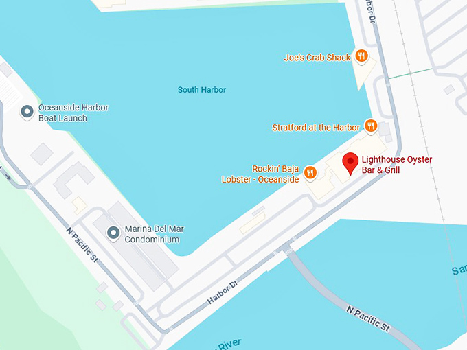 16. lighthouse oyster bar & grill map