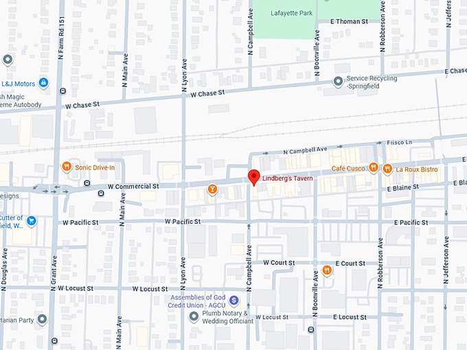 16. lindberg's tavern map