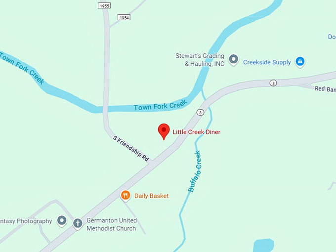 16. little creek diner map