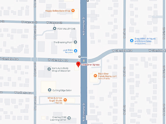 16. little diner xpress map