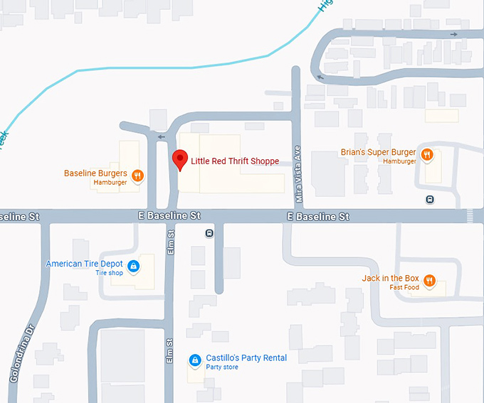 16. little red thrift shoppe map