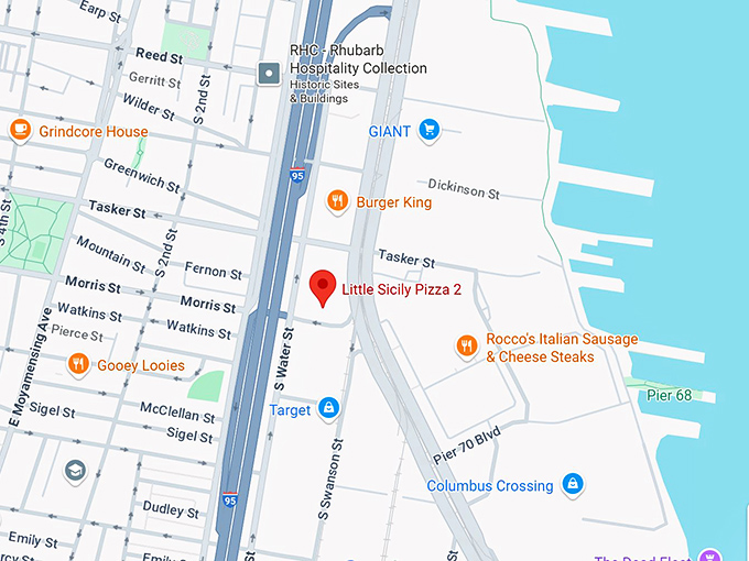 16. little sicily pizza 2 map