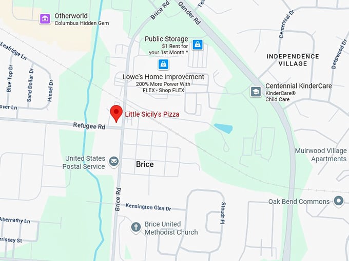 16. little sicily's pizza map