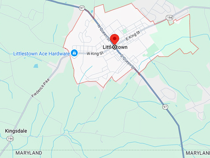 16. littlestown, pa map