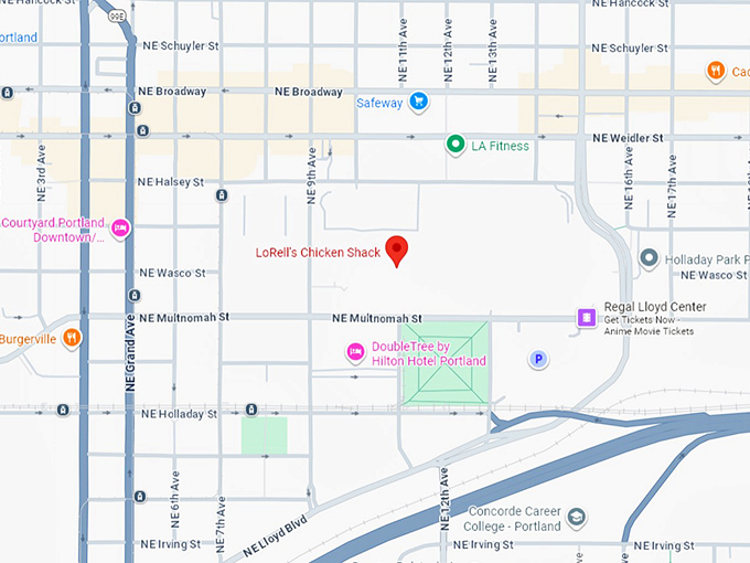 16. lorell's chicken shack map