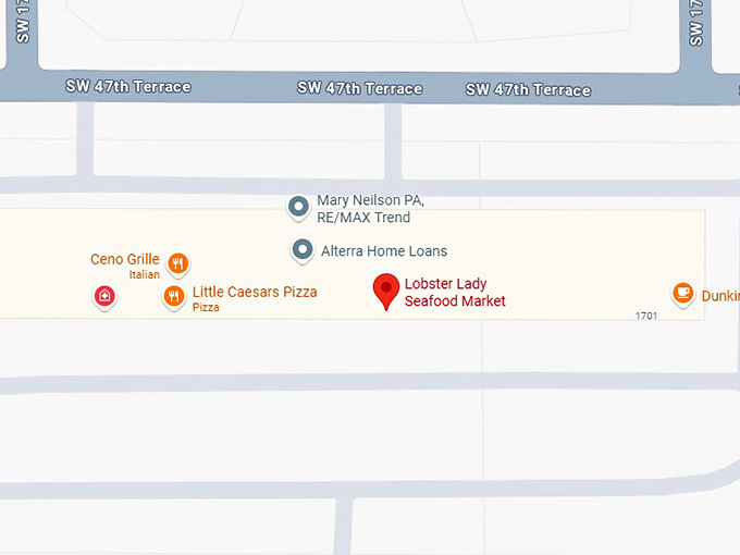 16. lobster lady seafood market map