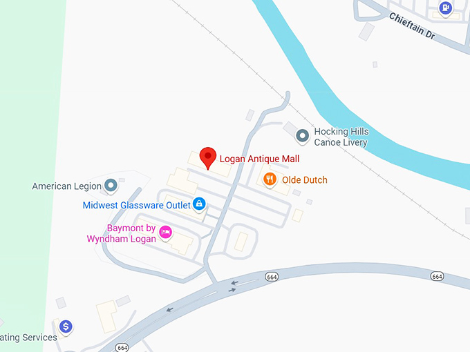 16. logan antique mall map