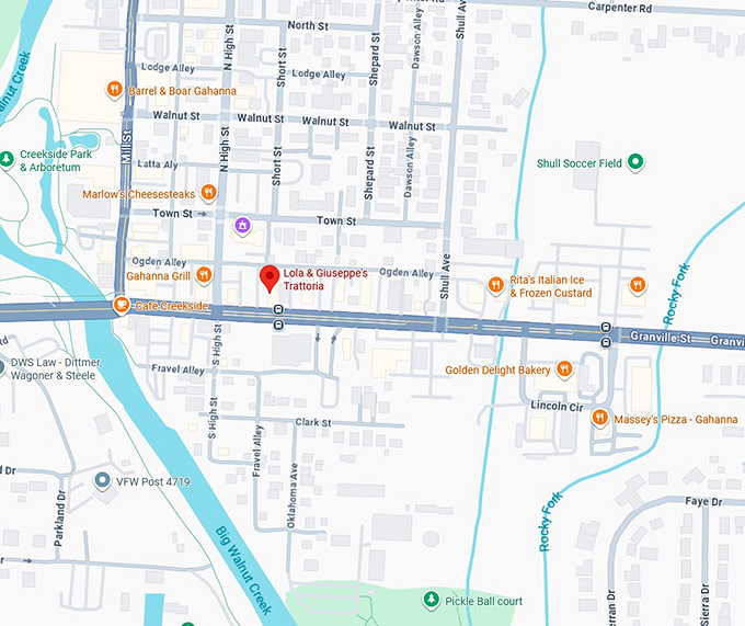 16. lola & giuseppe's trattoria map