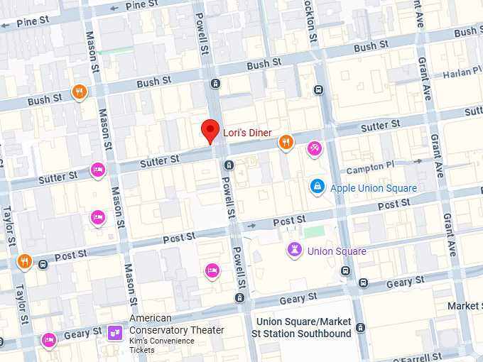 16. lori's diner map