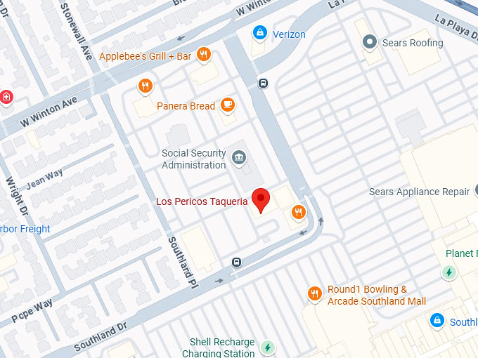 16. los pericos taqueria map