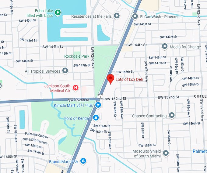 16. lots of lox deli map