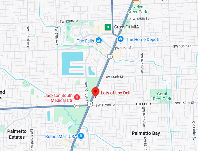 16. lots of lox deli map