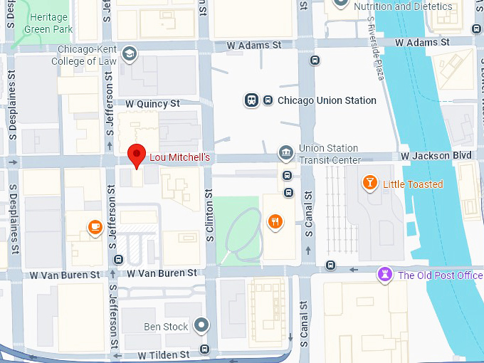 16. lou mitchell&rsquo;s map