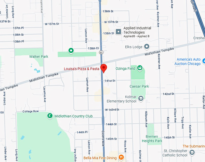 16. louisa's pizza & pasta map