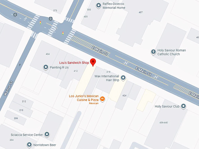 16. lou&rsquo;s sandwich shop map