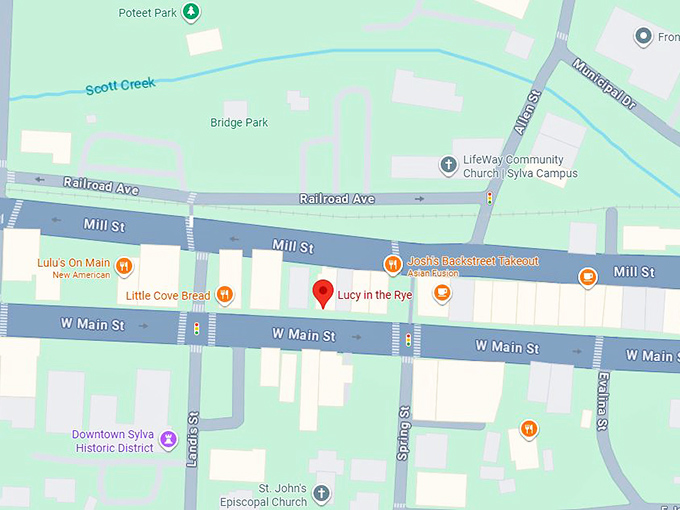 16. lucy in the rye map