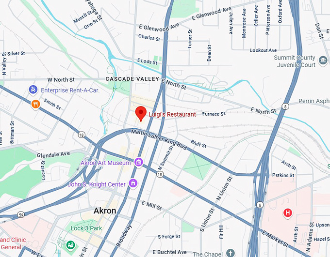 16. luigi's restaurant map