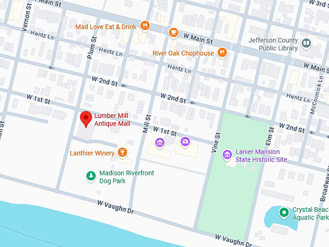 16. lumber mill antique mall map