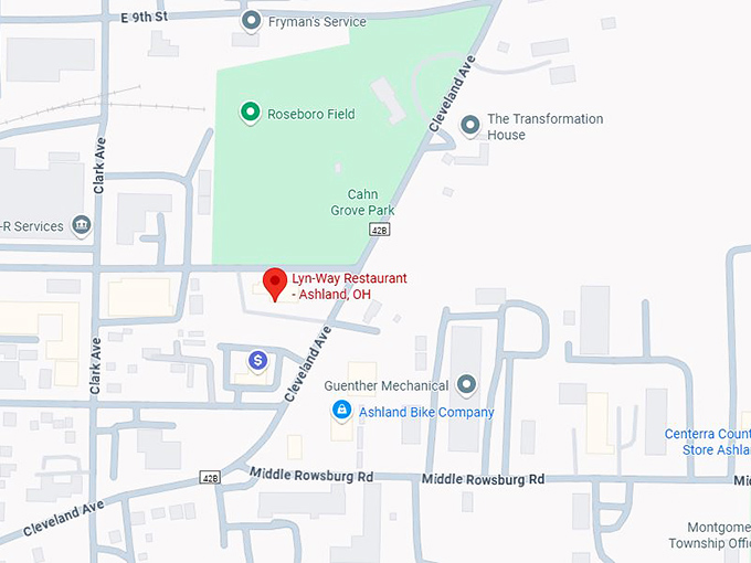 16. lyn way restaurant ashland, oh map