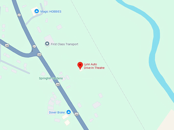 16. lynn auto drive in theatre map