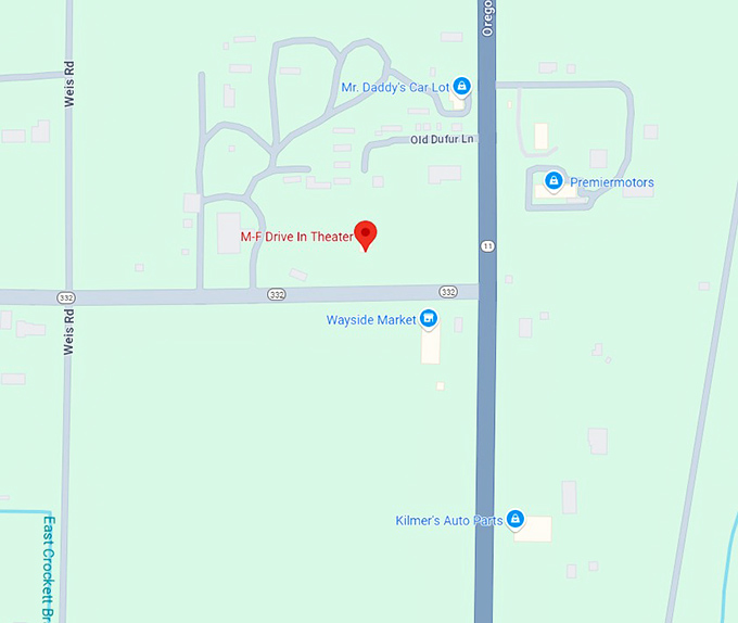 16. m f drive in theater map