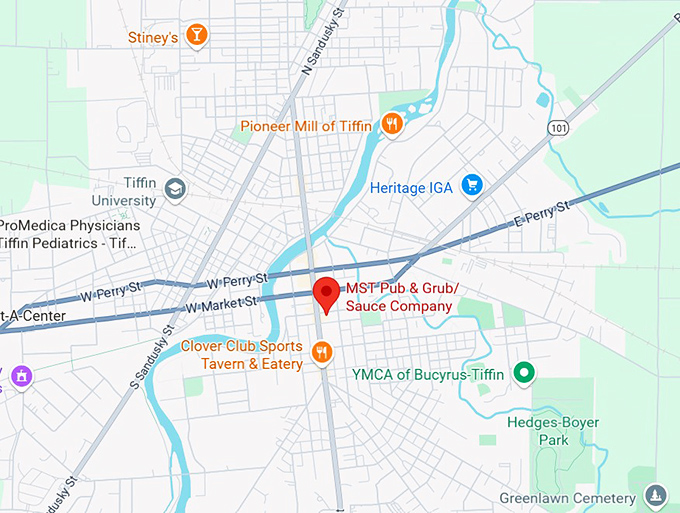 16. mst pub & grub&frasl; sauce company map