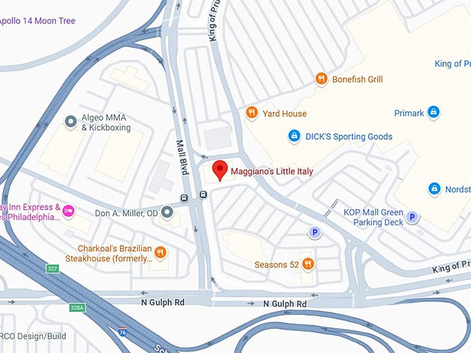 16. maggiano's little italy map