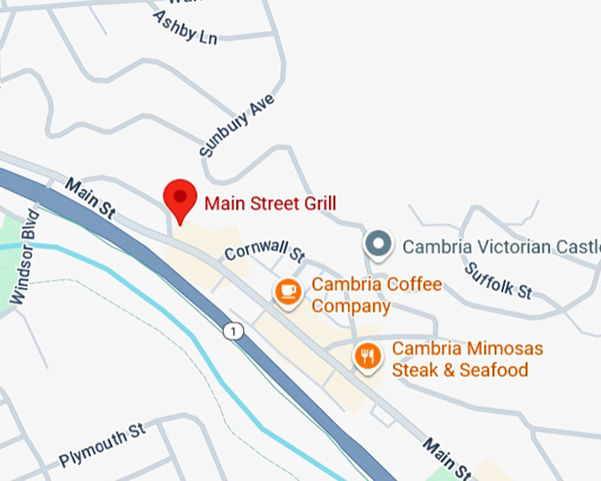 16. main street grill map