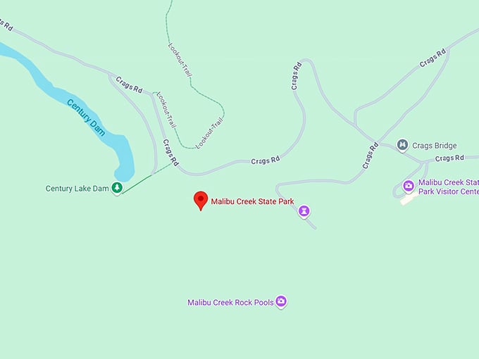 16. malibu creek state park map