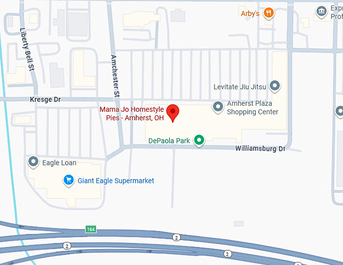 16. mama jo homestyle pies amherst, oh map