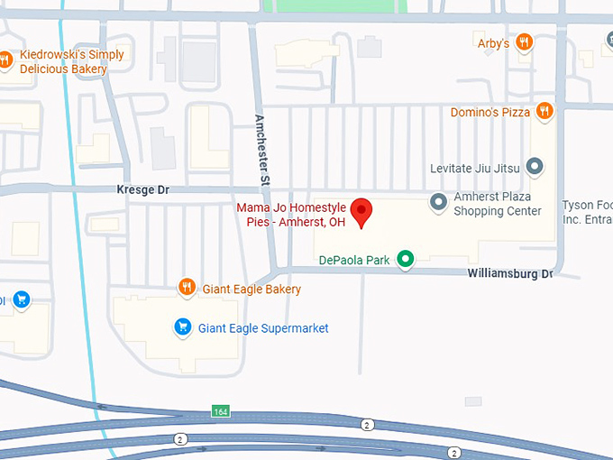 16. mama jo homestyle pies amherst, oh map