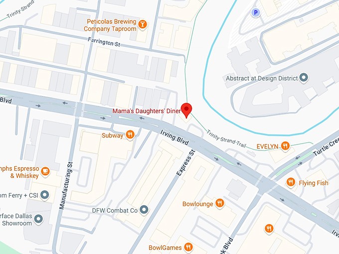 16. mama's daughters' diner map