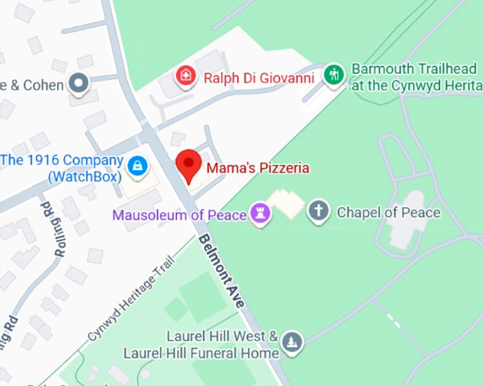 16. mama&rsquo;s pizzeria map