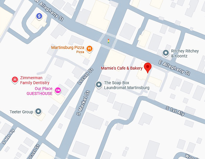 16. mamie's cafe & bakery map