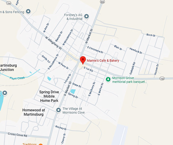 16. mamie's cafe & bakery map