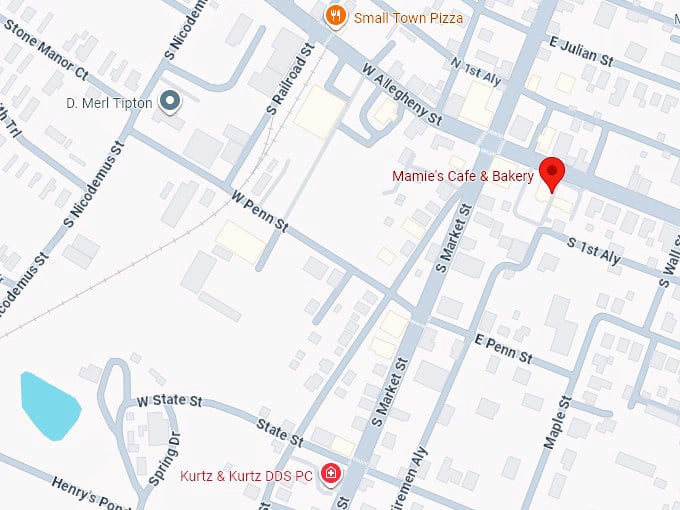 16. mamie's cafe & bakery map