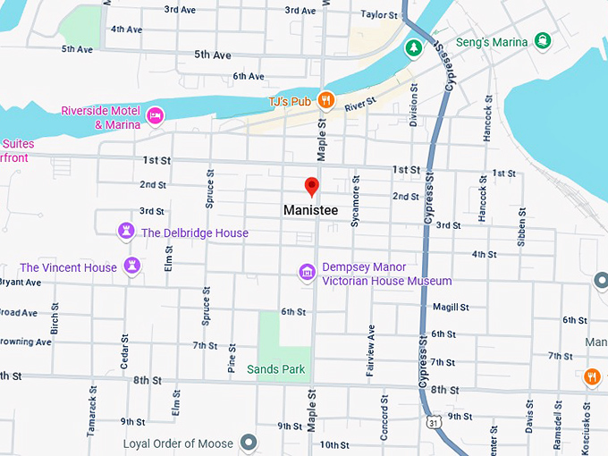 16. manistee map