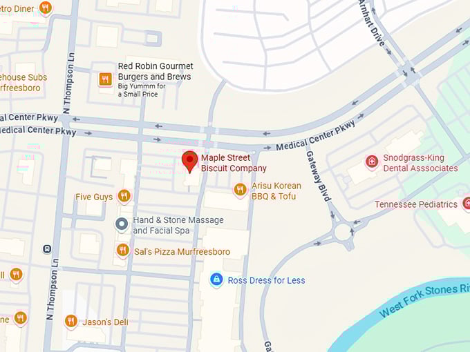 16. maple street biscuit company map