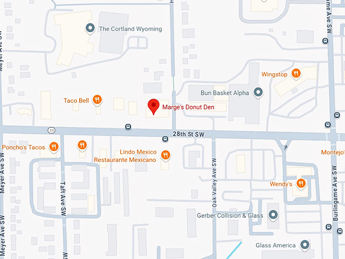 16. marge's donut den map