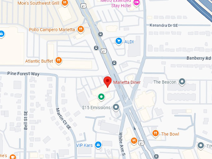 16. marietta diner map