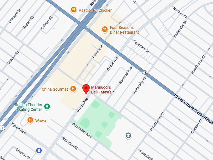 16. marinucci's deli mayfair map