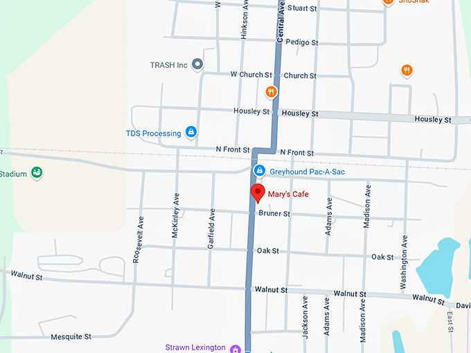 16. mary&rsquo;s cafe map