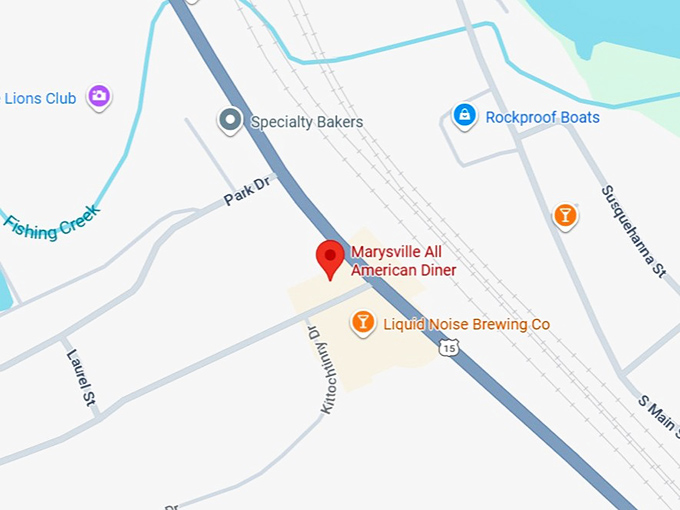 16. marysville all american diner map